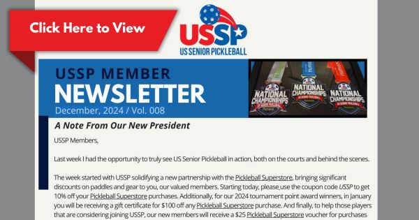 USSP Newsletter – US Senior Pickleball